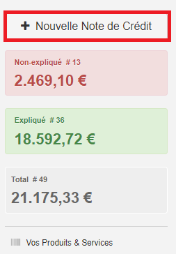 Comment créer une note de crédit| Support - Smoall