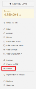 Comment envoyer un devis par mail| Support - Smoall